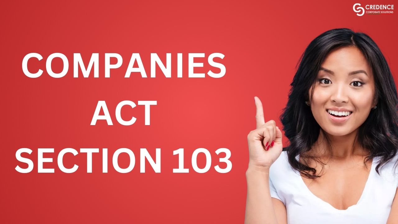 Section 103 Of The Companies Act - Branch Register Of Members